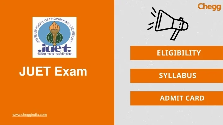 PPT - JUET Exam PowerPoint Presentation, free download - ID:11020043