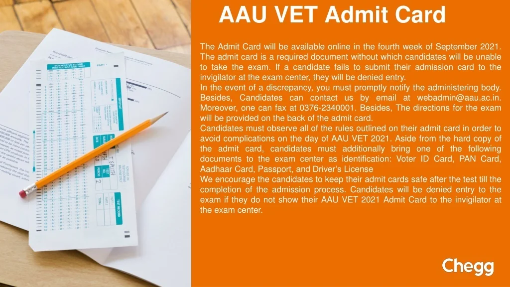 PPT - AAU VET Entrance Exam PowerPoint Presentation, free download - ID ...