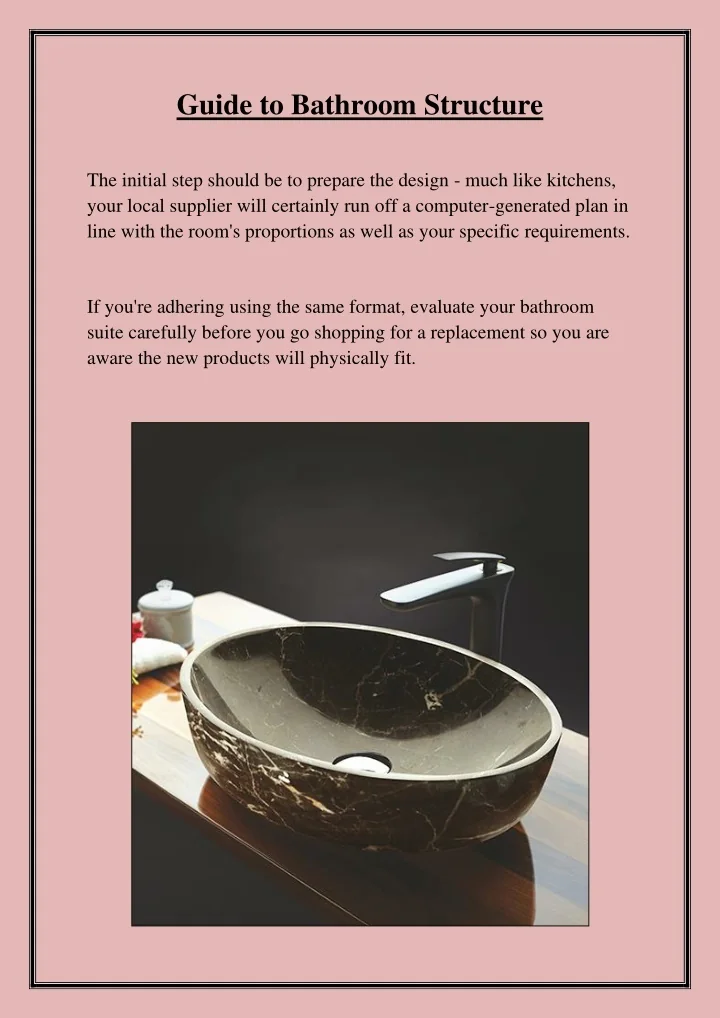 PPT - Guide to Bathroom Structure PowerPoint Presentation, free ...