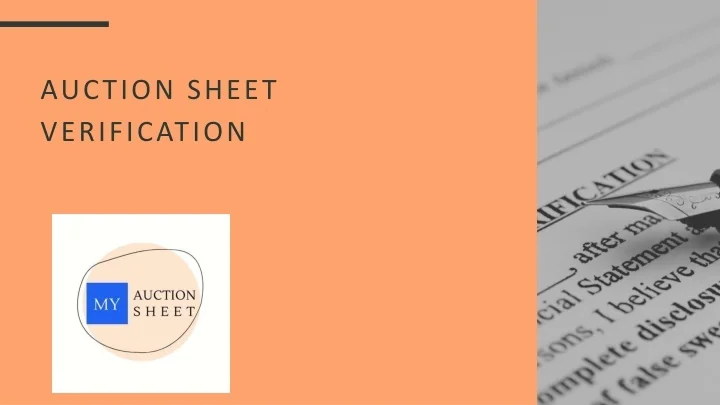 PPT - auction sheet verification PowerPoint Presentation, free download ...