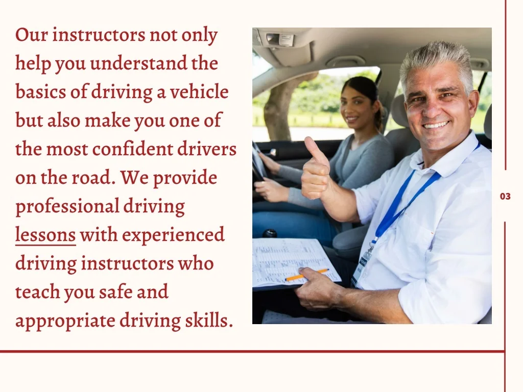 PPT - Private Driving Lessons by Certified Driving Instructors ...