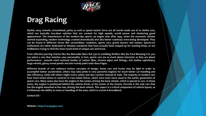 PPT - Drag Racing PowerPoint Presentation, free download - ID:11029856