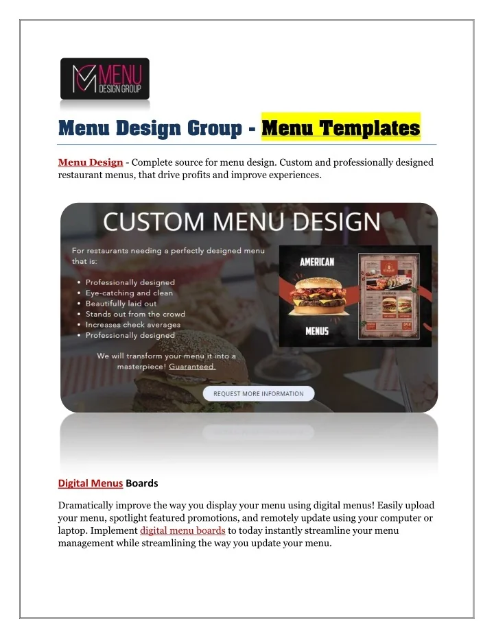 PPT - Menu Design Group PowerPoint Presentation, free download - ID ...