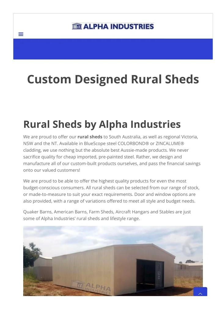 PPT - Rural Sheds PowerPoint Presentation, free download - ID:11031715