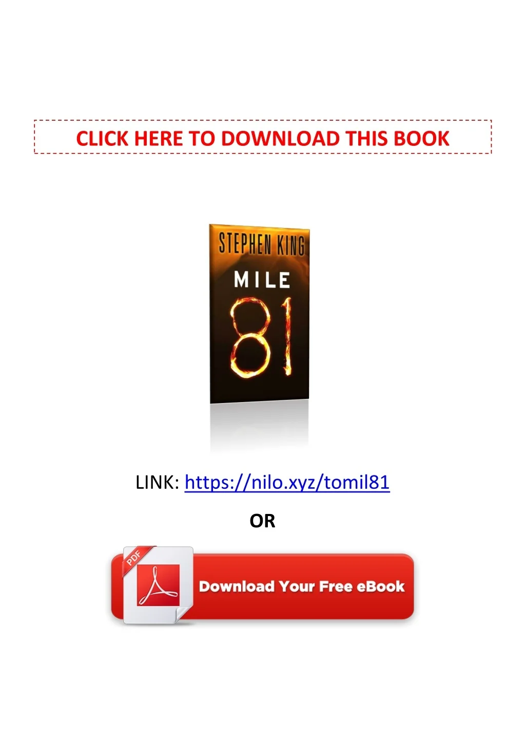 PPT - [PDF] Free Download Mile 81 By Stephen King PowerPoint ...