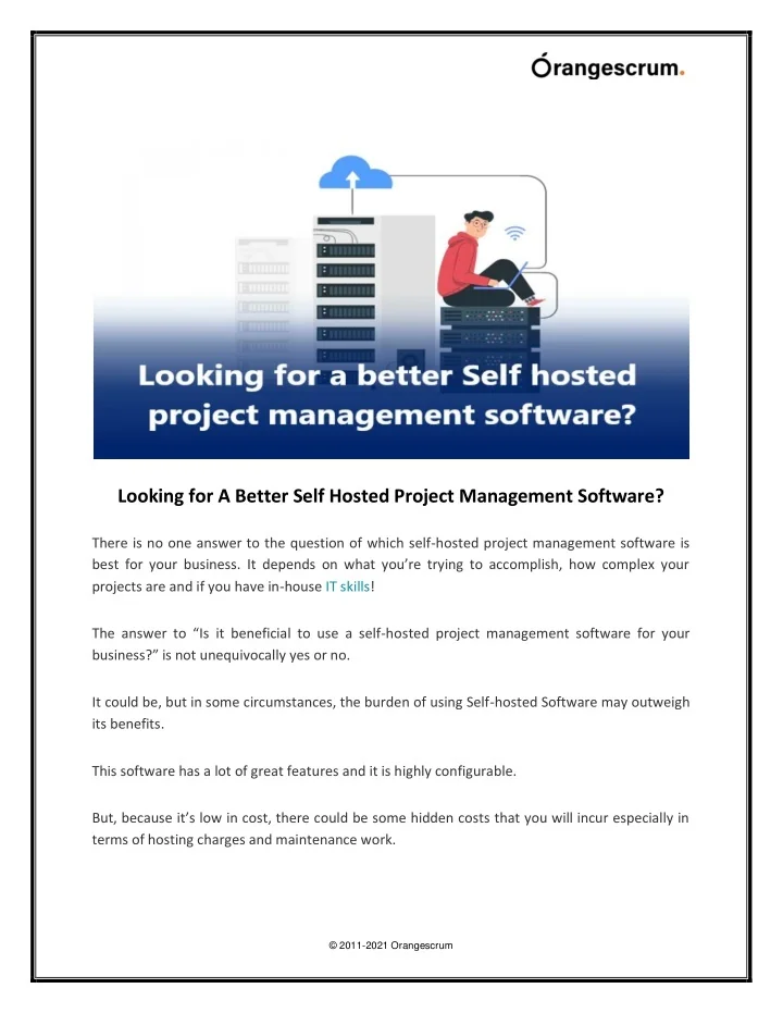 PPT - Looking for A Better Self Hosted Project Management Software ...