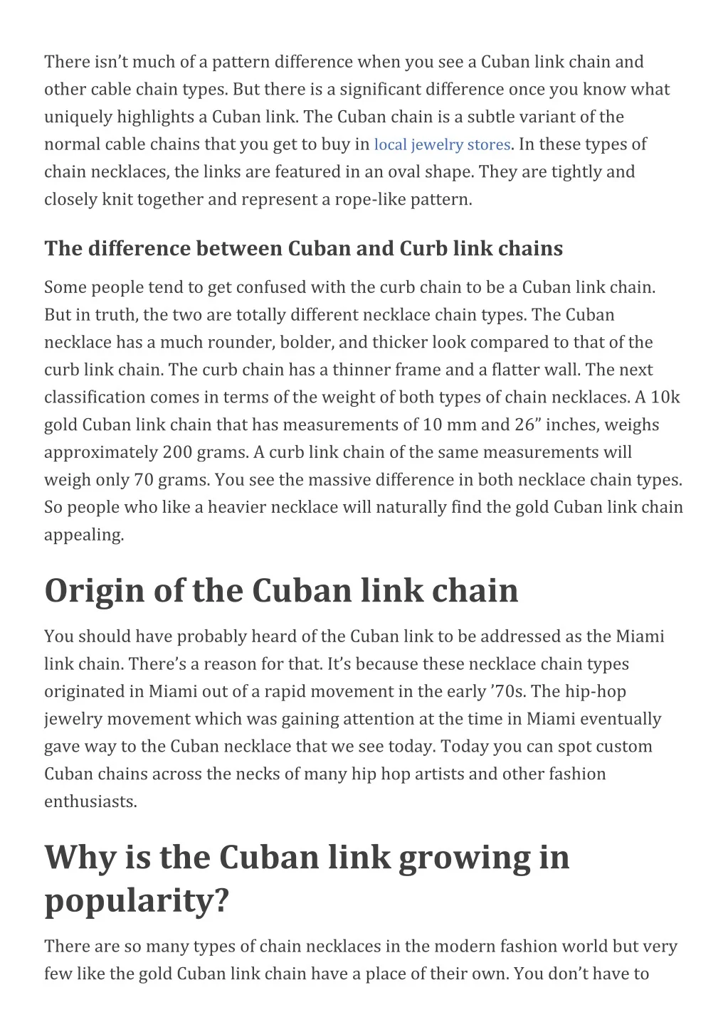 PPT - The fascinating appeal of Cuban link chains PowerPoint ...