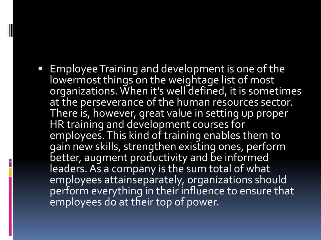 PPT - 5 Major Benefits of Employee Training and Development PowerPoint ...