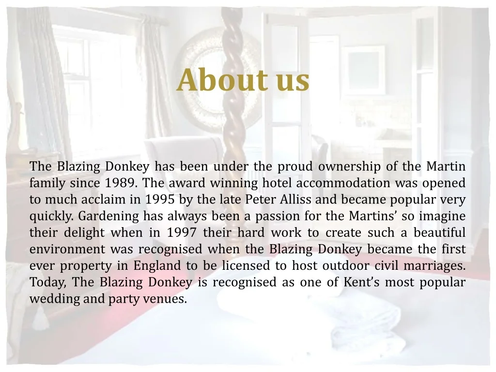 PPT - Country Hotel Kent - Blazing Donkey PowerPoint Presentation, free ...