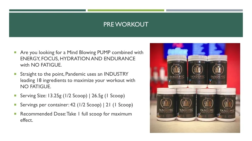 PPT - Fitness Supplements Store in Canada | Pandemic Pre-Workout ...