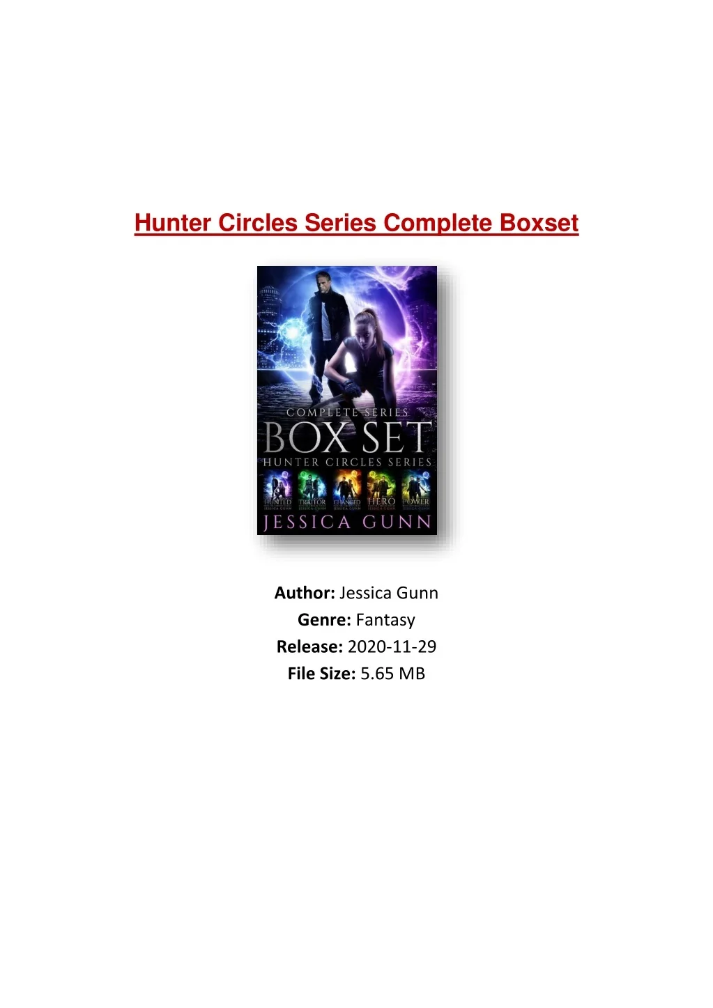 PPT - [PDF] Free Download Hunter Circles Series Complete Boxset By ...