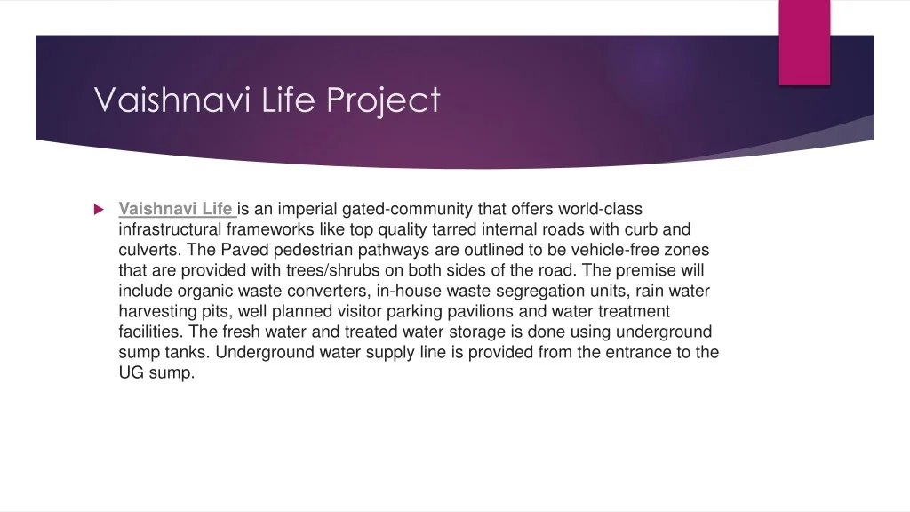 PPT - VAISHNAVI LIFE Selling Best Luxury Apartments PowerPoint ...