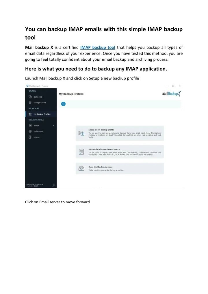 PPT - IMAP Backup step guide PowerPoint Presentation, free download - ID:11043130