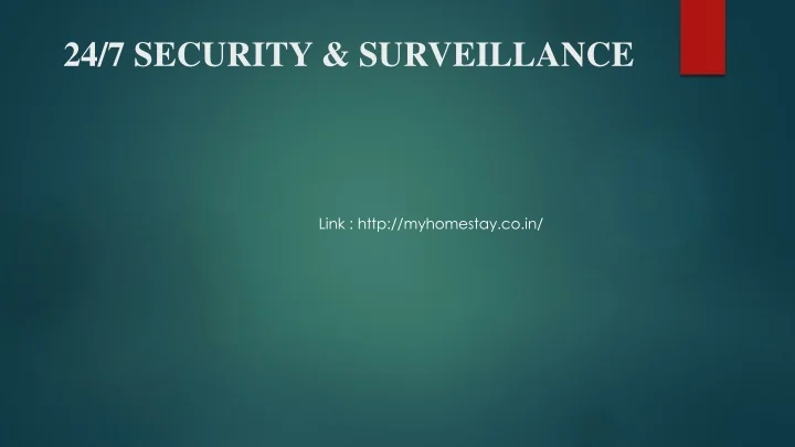 PPT - 24 7 SECURITY AND SURVEILLANCE PowerPoint Presentation, free ...