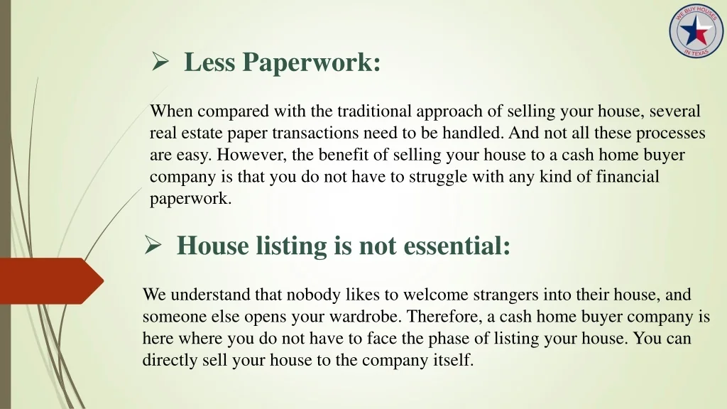PPT - Sell My House For Cash Know Its 5 Amazing Benefits PowerPoint ...
