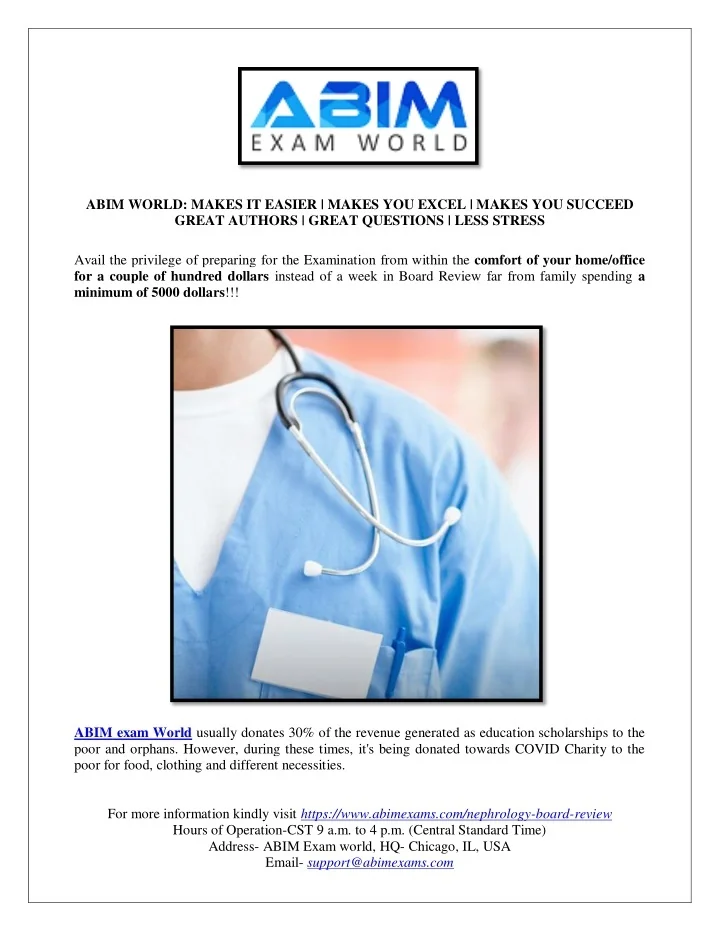 PPT - ABIM Nephrology Questions - Chicago PowerPoint Presentation, free ...