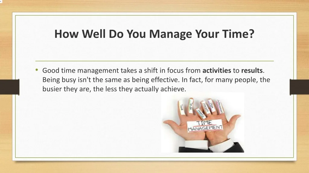 PPT - Time management PowerPoint Presentation, free download - ID:11047872