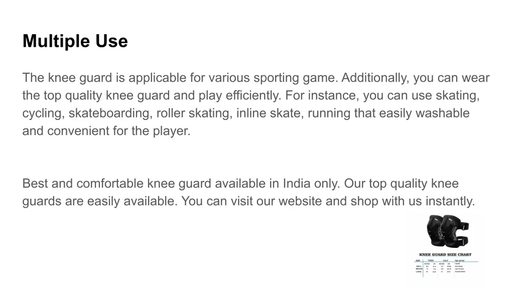 PPT - Jaspo Knee guard PowerPoint Presentation, free download - ID:11048422