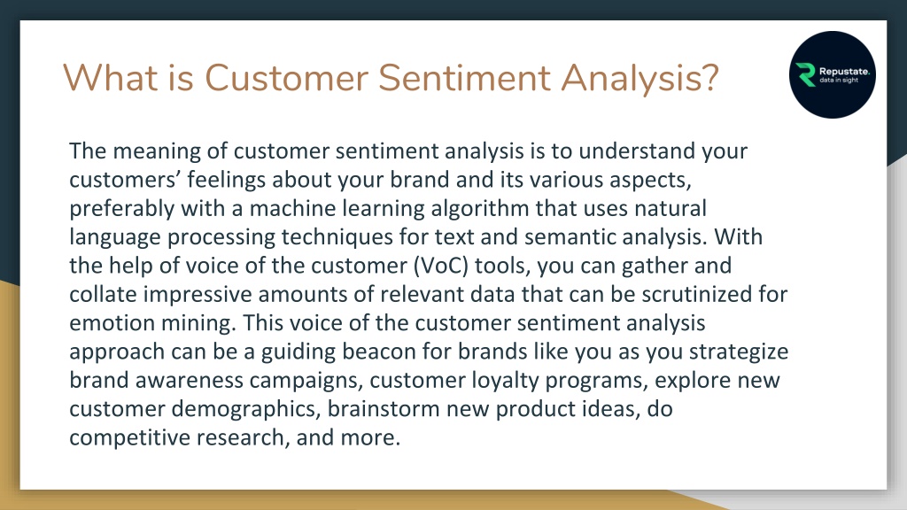 Ppt Customer Sentiment Analysis Powerpoint Presentation Free