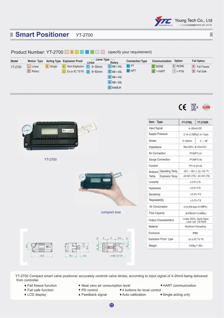 PPT - YTC YT 2700 Smart Valve Positioner Manual by See Automation ...