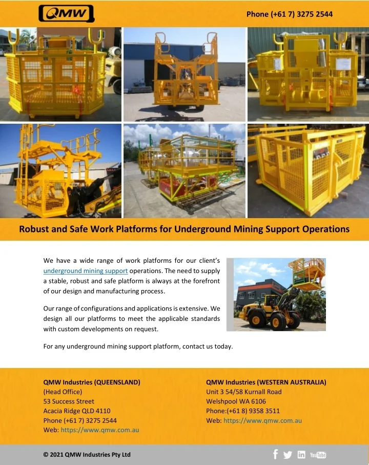 PPT - Robust and Safe Work Platforms for Underground Mining Support ...