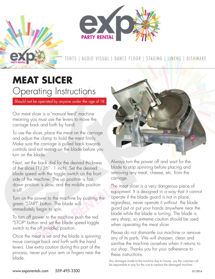 PPT - Meat Slicer Instructions PowerPoint Presentation, free download ...