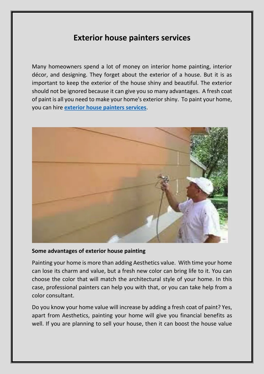 PPT - Exterior house painters services PowerPoint Presentation, free ...