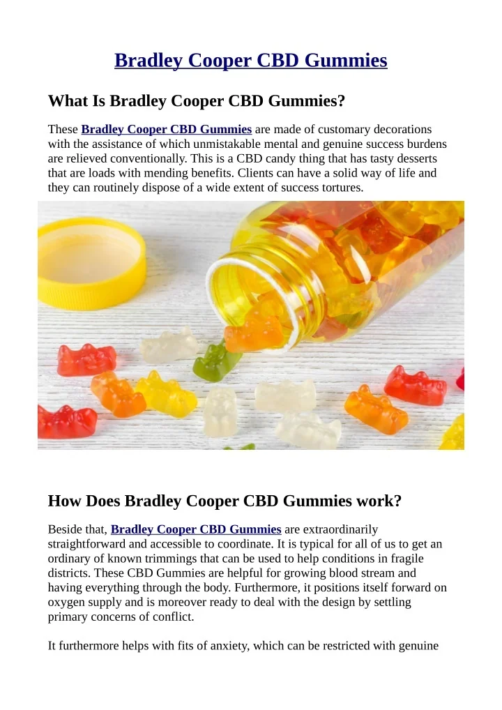 PPT - How To Use Bradley Cooper CBD Gummies? PowerPoint Presentation ...