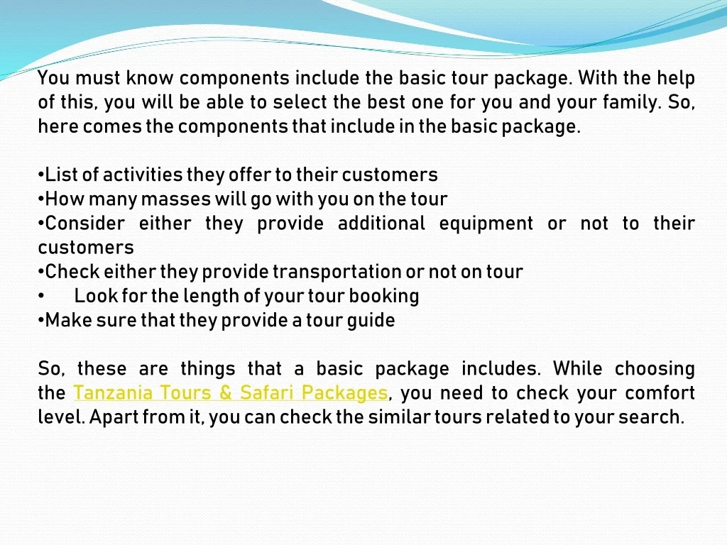 PPT - How to choose the Tanzania Tours & Safari Packages PowerPoint ...