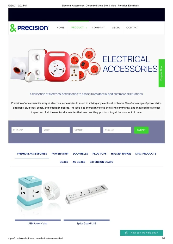 PPT - Electrical Accessories & Concealed Box-Precision Electricals ...
