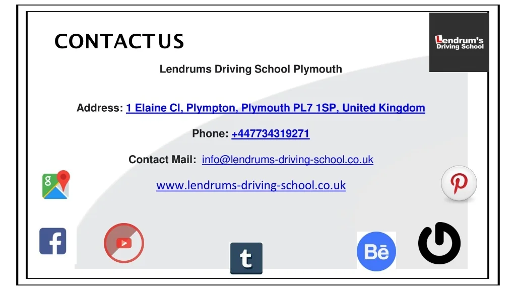 PPT - Driving Schools In Plymouth PowerPoint Presentation, free ...