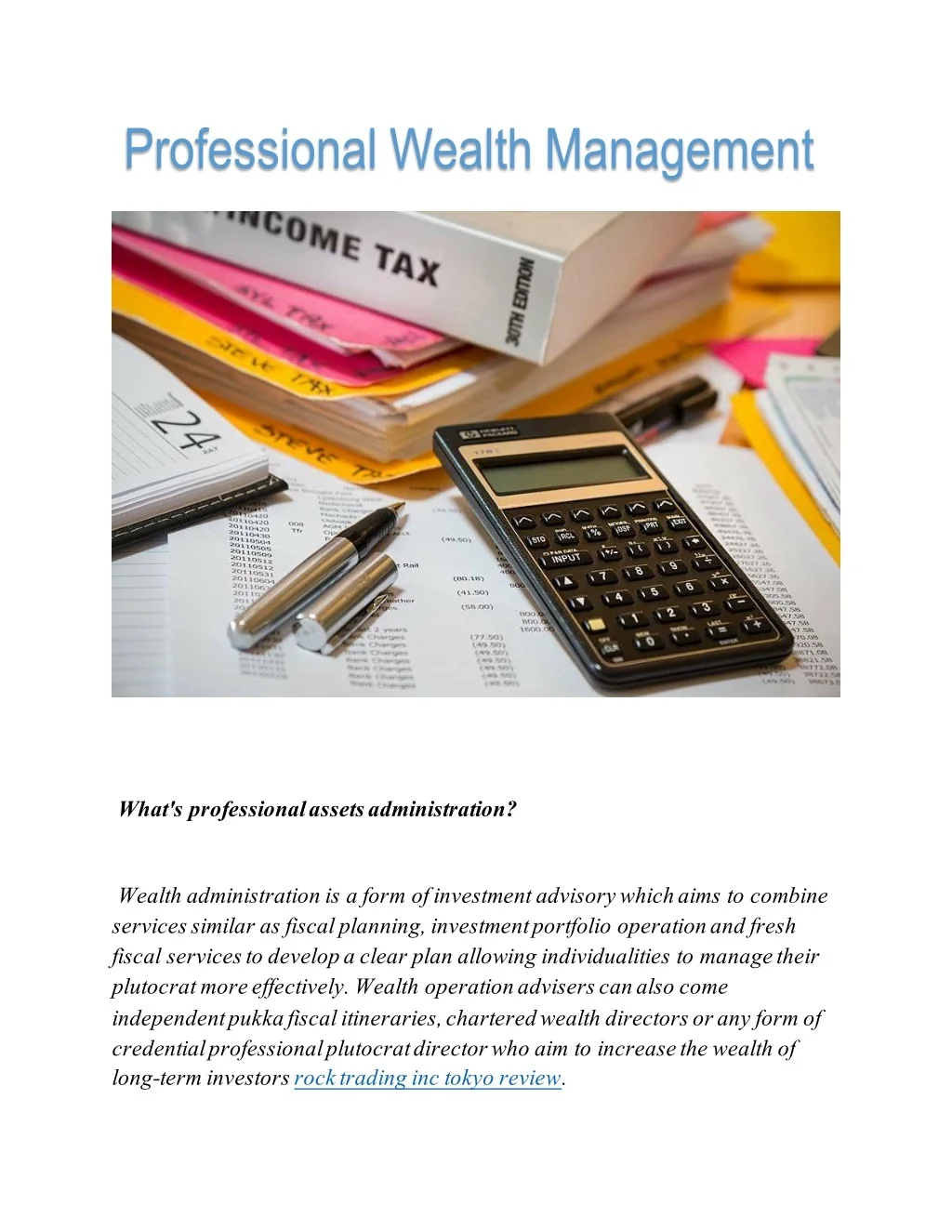 PPT - Professional Wealth Management PowerPoint Presentation, free ...