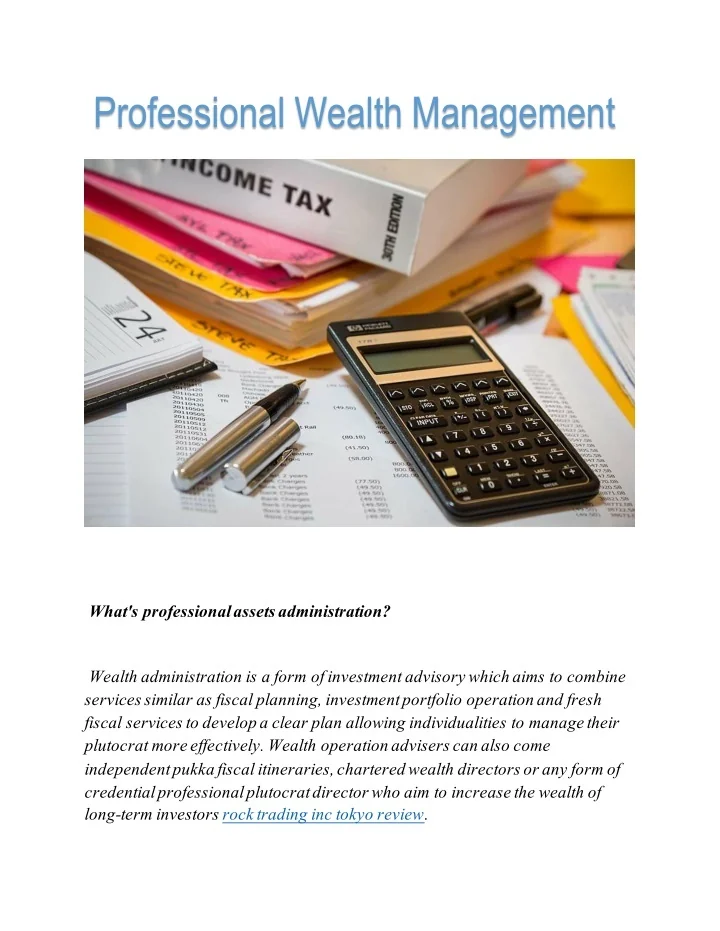 PPT - Professional Wealth Management PowerPoint Presentation, free download - ID:11054056
