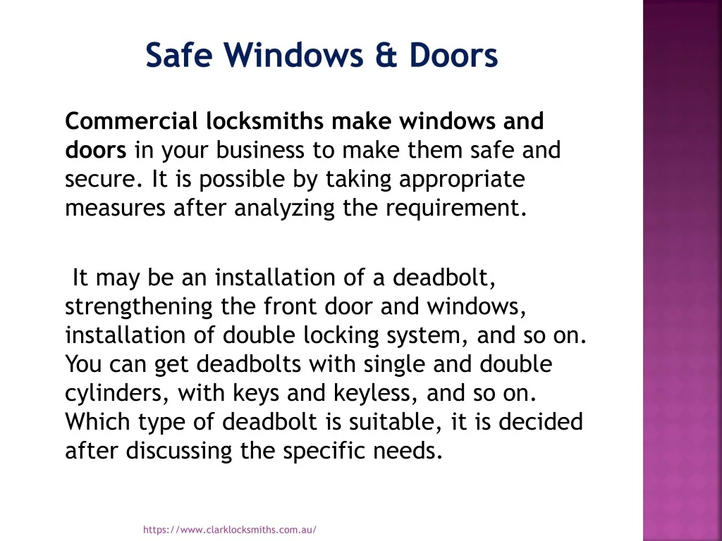 PPT - An Overview Of Commercial Locksmith Services PowerPoint ...