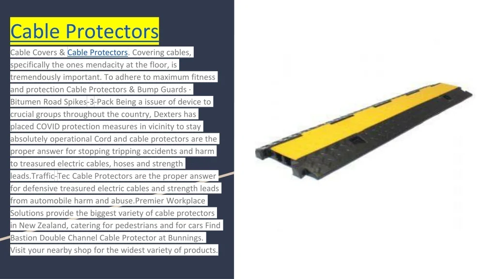PPT - Cable Protectors_high voltage sign PowerPoint Presentation, free ...