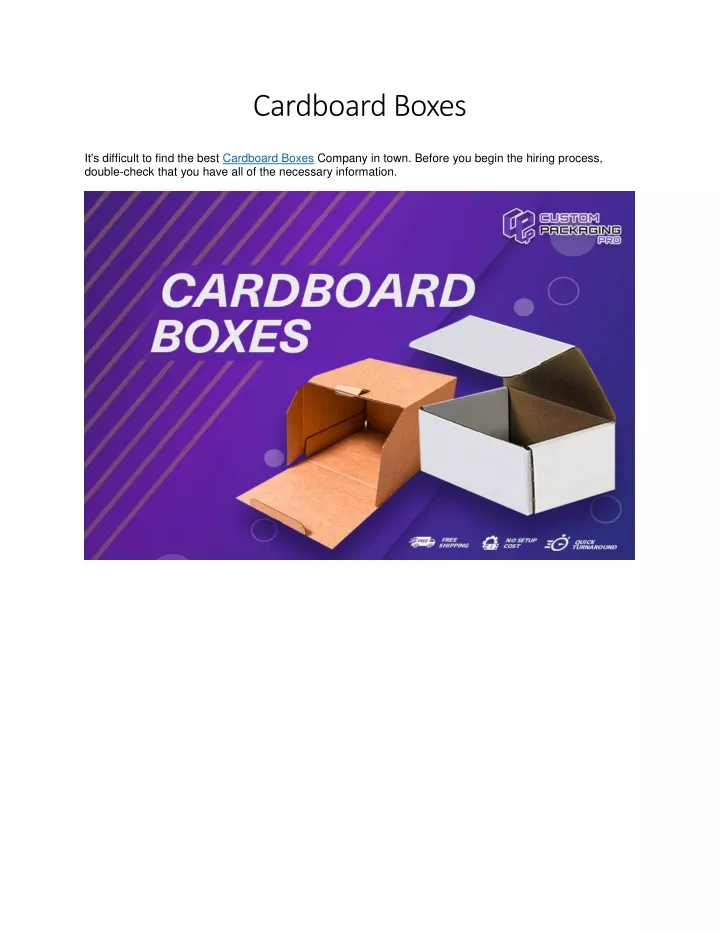 Ppt Cardboard Boxes Powerpoint Presentation Free Download Id 11060994