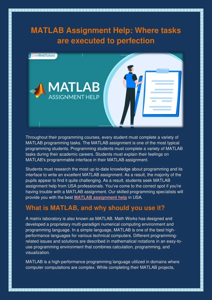 PPT - MATLAB Assignment Help Where tasks are executed to perfection PowerPoint Presentation - ID ...