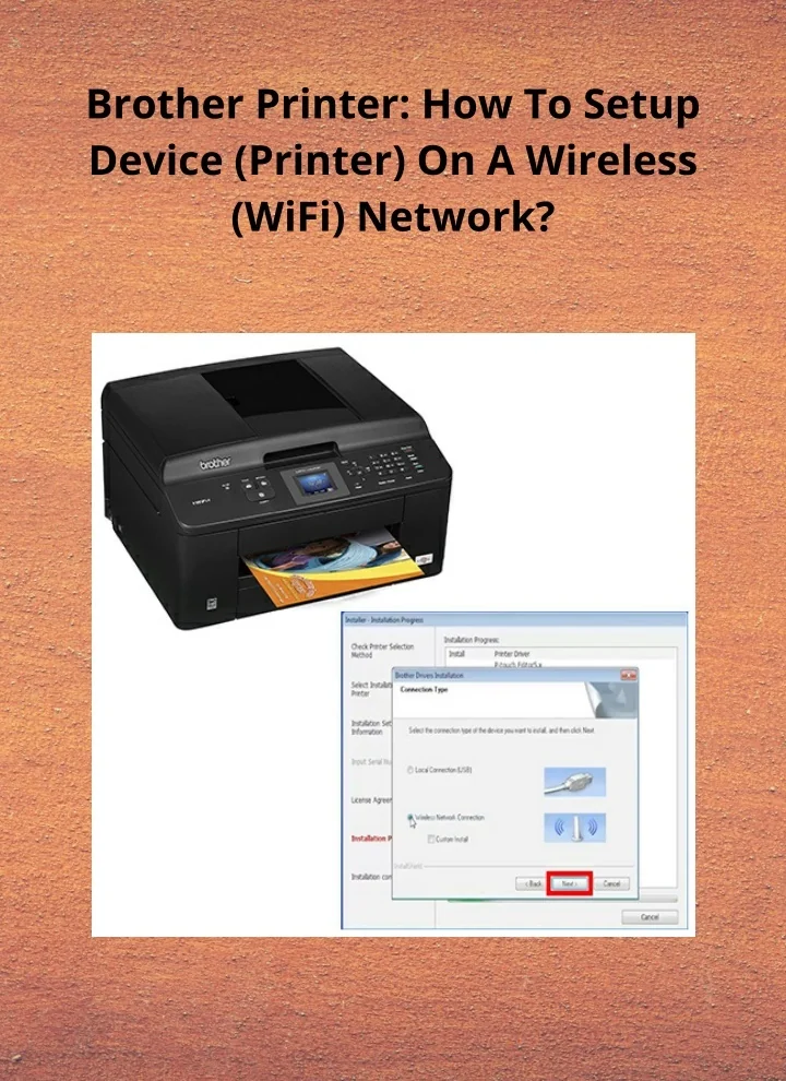 PPT - Brother Printer How To Setup Device (Printer) On A Wireless (WiFi ...