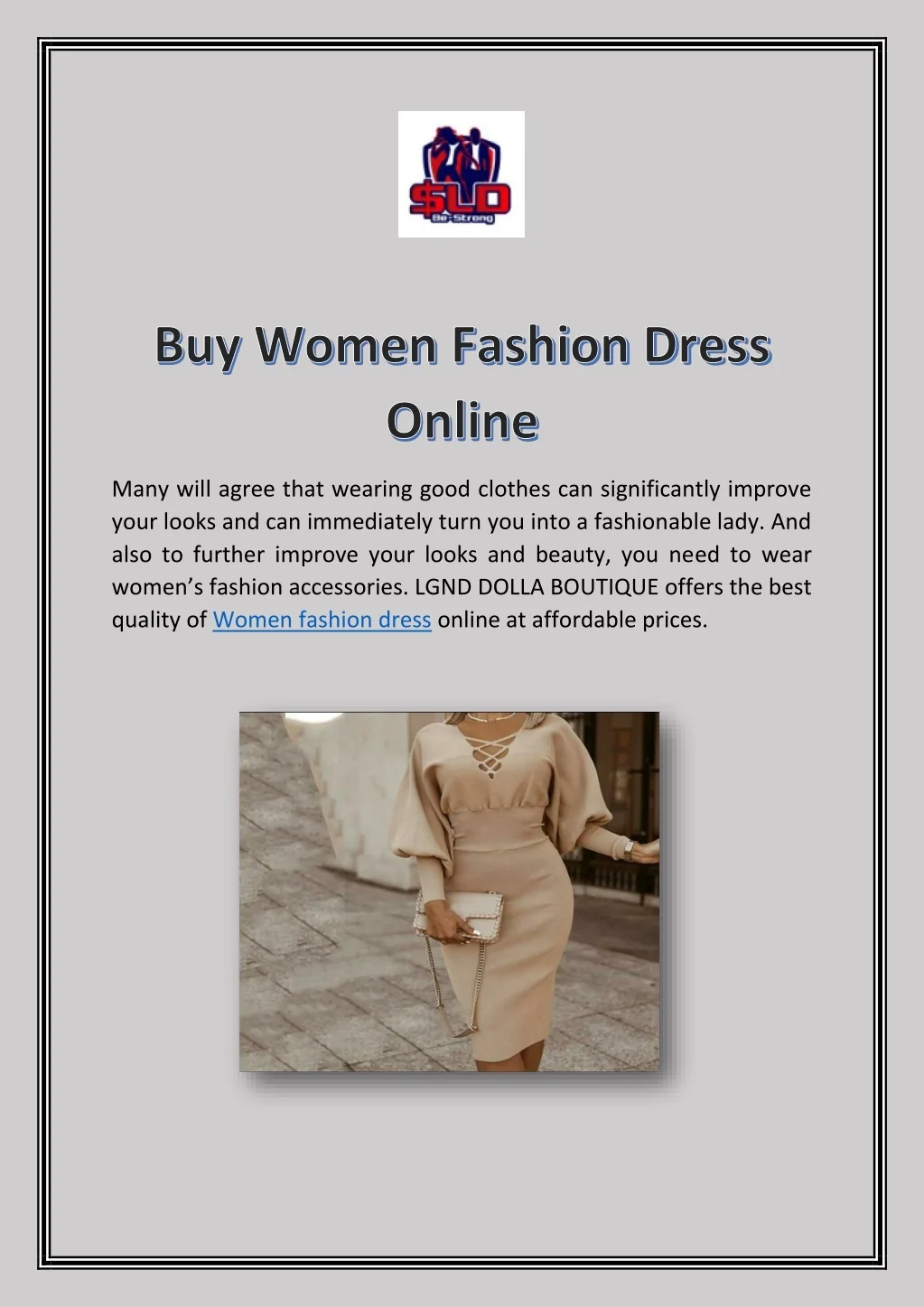 PPT - Buy Women Fashion Dress Online PowerPoint Presentation, free ...