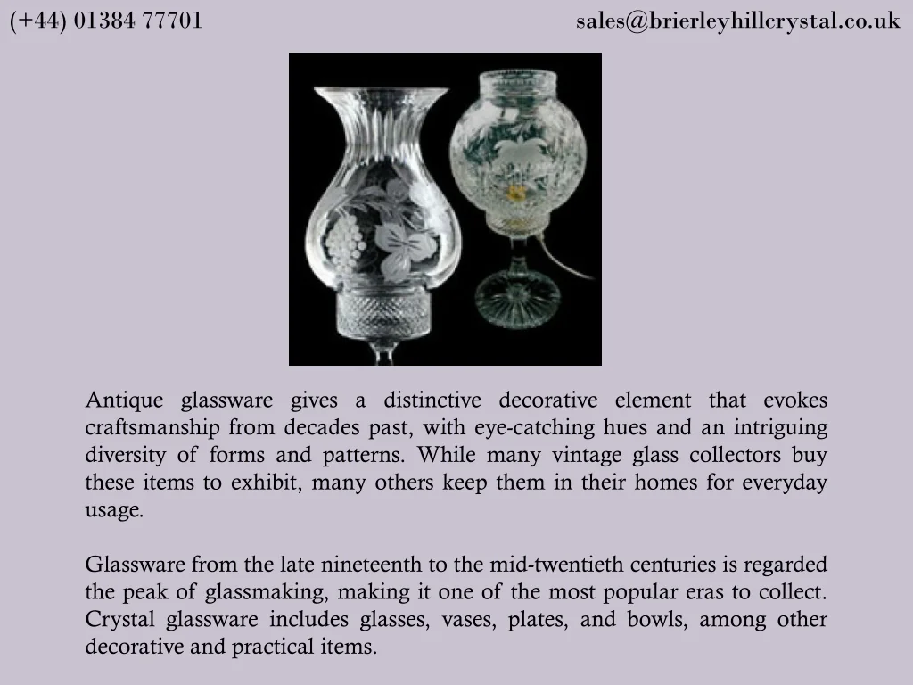 PPT - Choose the Best Crystal Glass Giftware for Your Loved Ones ...