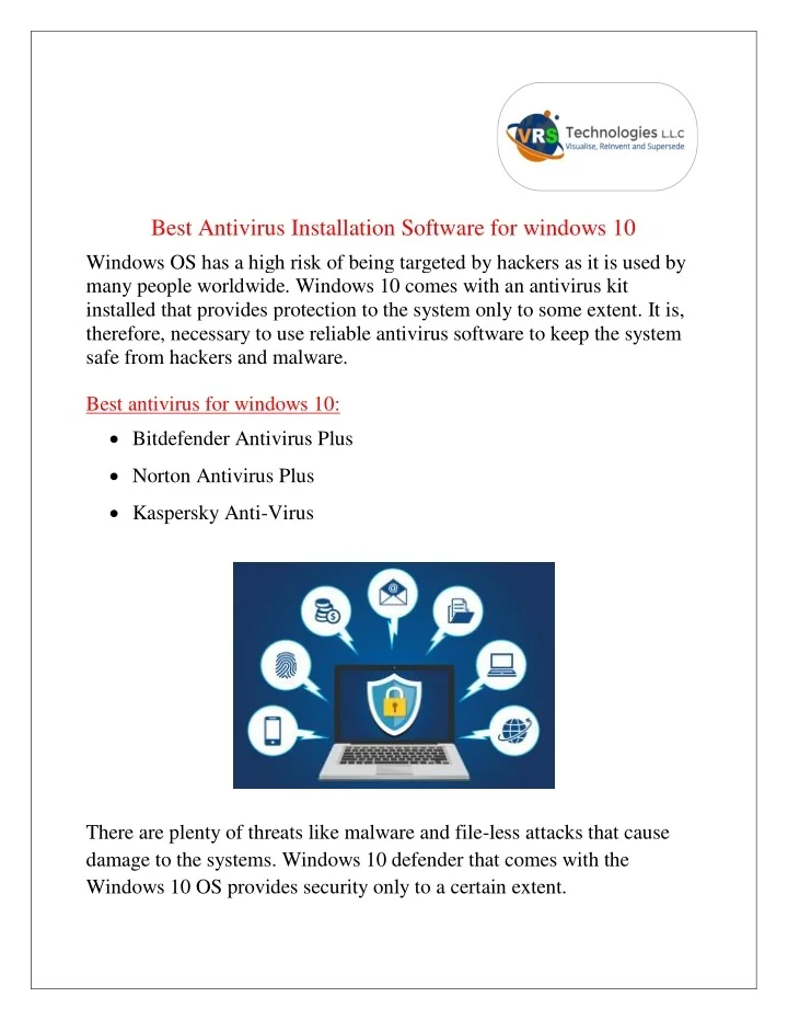 PPT - Best Antivirus Installation Software for windows 10 PowerPoint ...