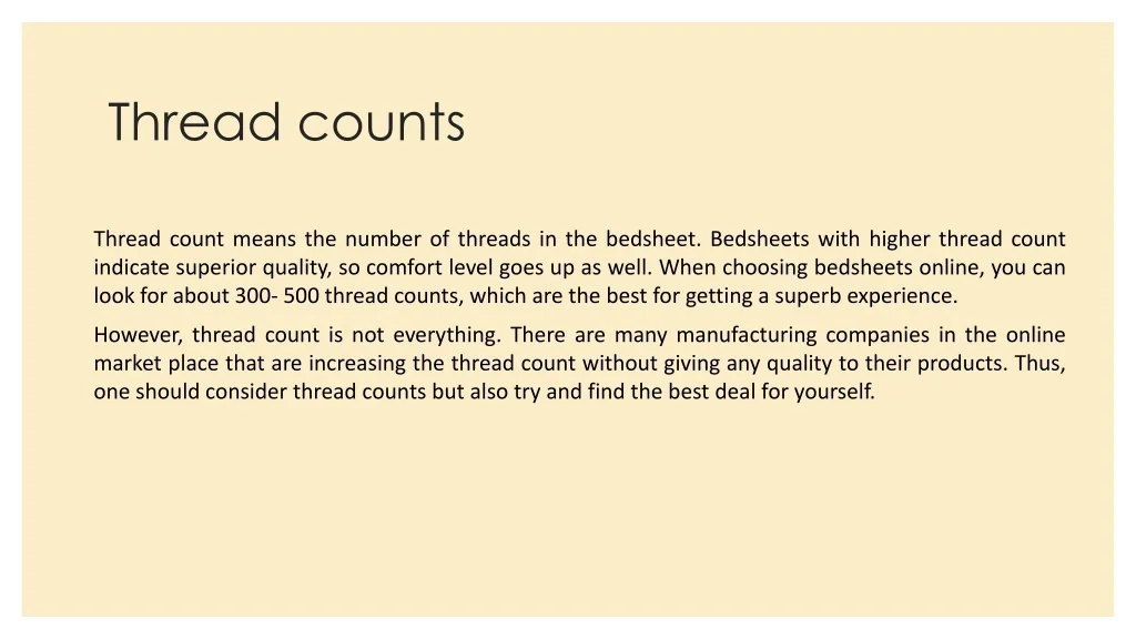 PPT - A Detailed Guide to Buying Bedsheets Online in India - Teertha ...