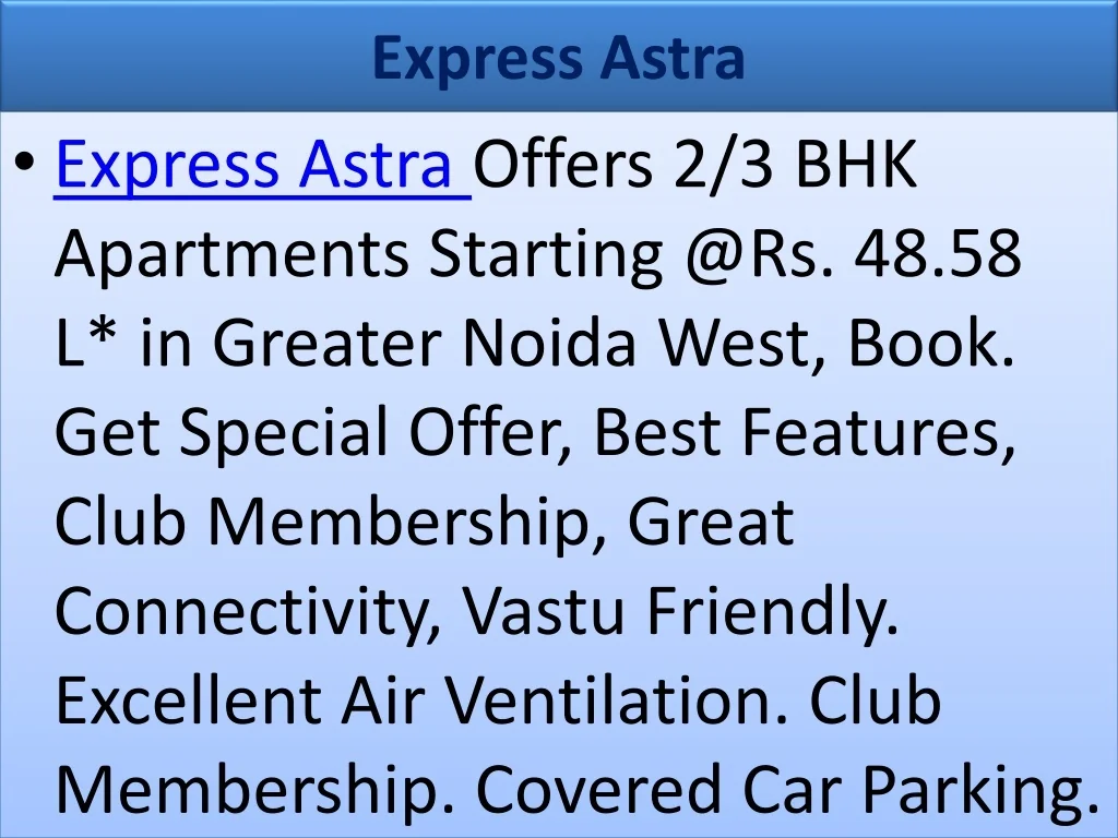 PPT - Express Astra PowerPoint Presentation, free download - ID:11067125