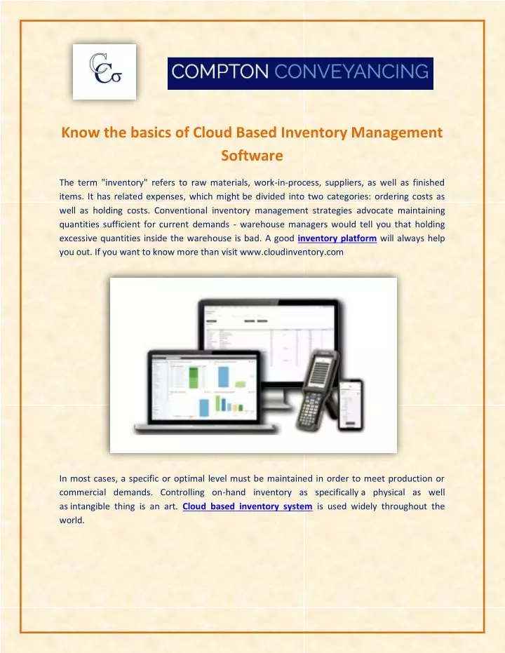 PPT - Know the basics of Cloud Based Inventory System PowerPoint ... PPT - Know the basics of Cloud Based Inventory System PowerPoint ...