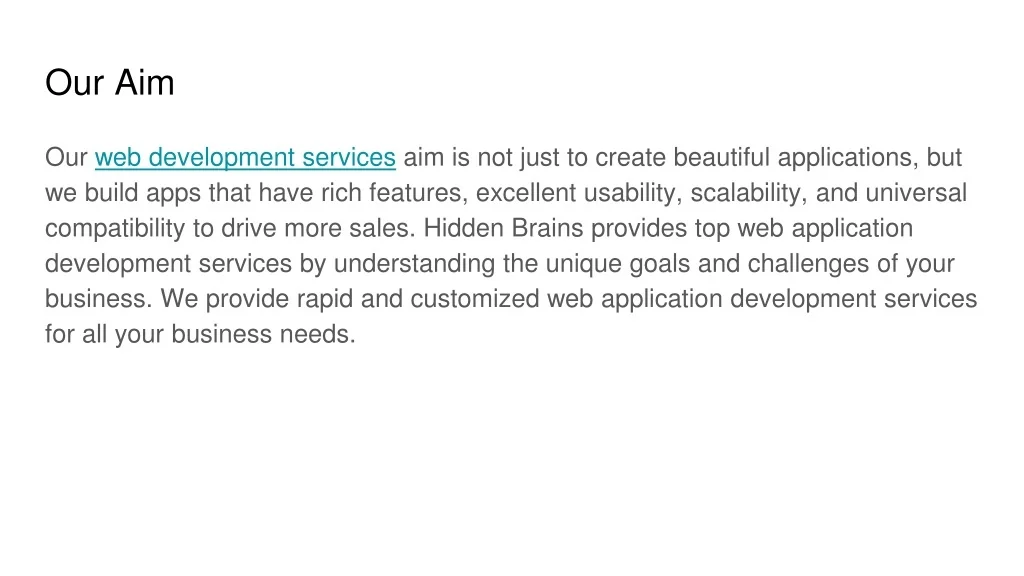 PPT - Web Application Designing And Development Services PowerPoint ...