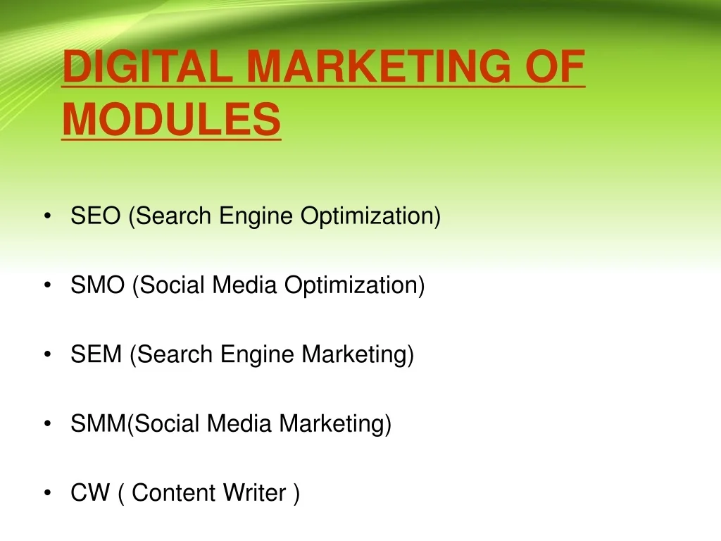 PPT - Digital Marketing Class | Top Digital Marketing Class ...