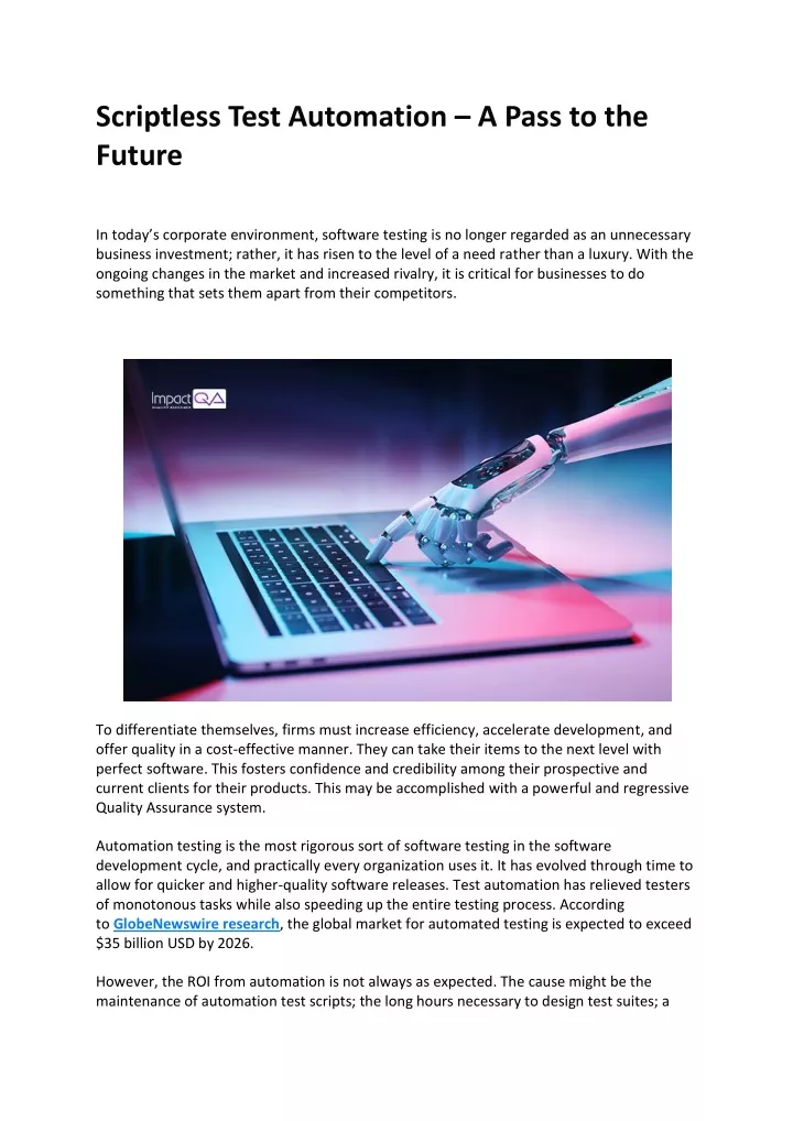 PPT - Scriptless Test Automation PowerPoint Presentation, free download ... PPT - Scriptless Test Automation PowerPoint Presentation, free download ...