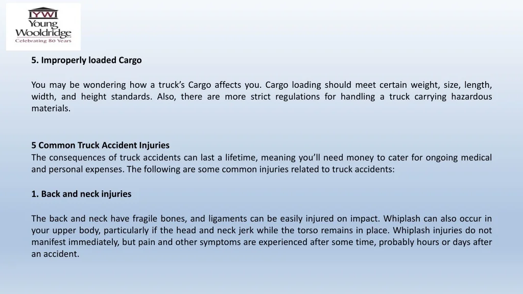 PPT - 5 Common Truck Injuries in Bakersfield PowerPoint Presentation ...