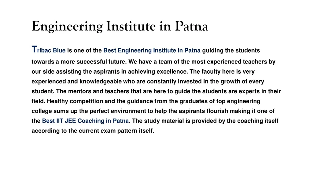PPT - Best Institute In Patna PowerPoint Presentation, free download ...