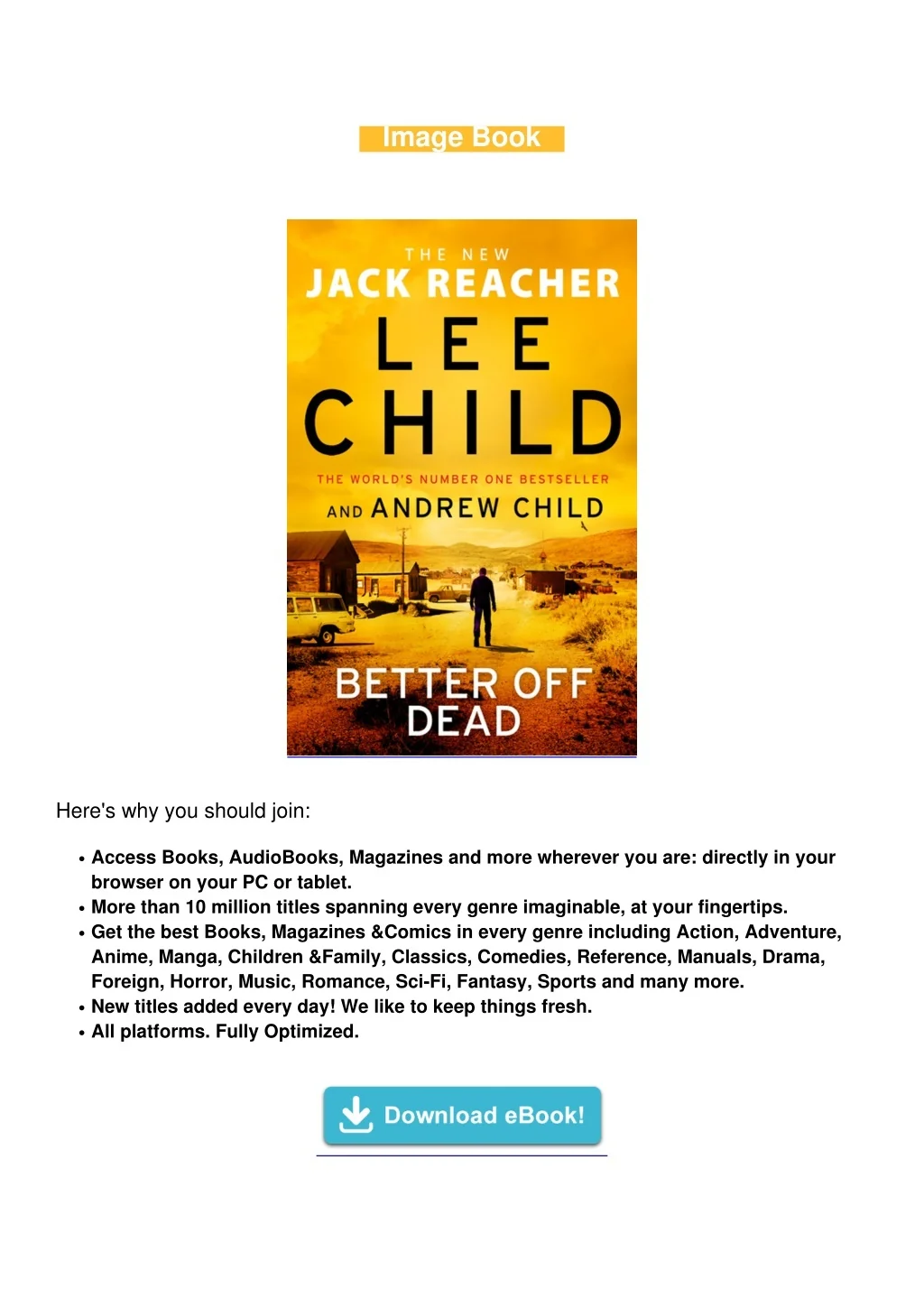 PPT - Download [ebook] Better Off Dead (Jack Reacher, #26) Full ...